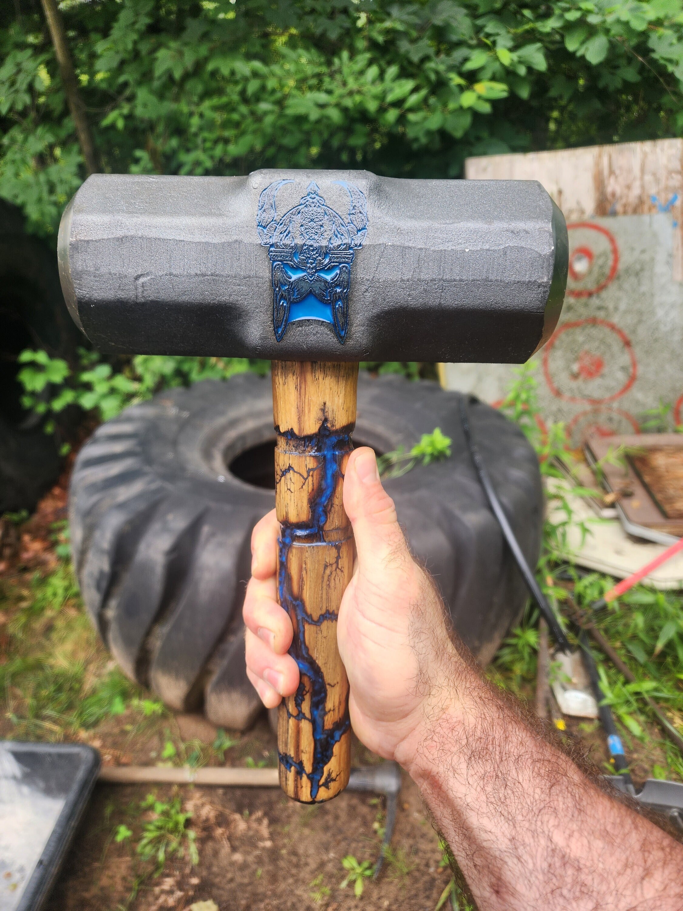 20lb Glow in the Dark Blue Viking Bear Hammer - Etsy