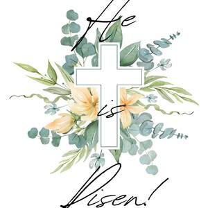 He is Risen! Easter Digital Print - Etsy