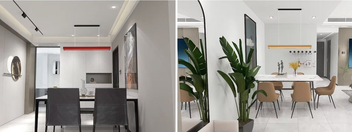 Pendant Modern Led Tube Lamp. Intelligent Lamp - Etsy