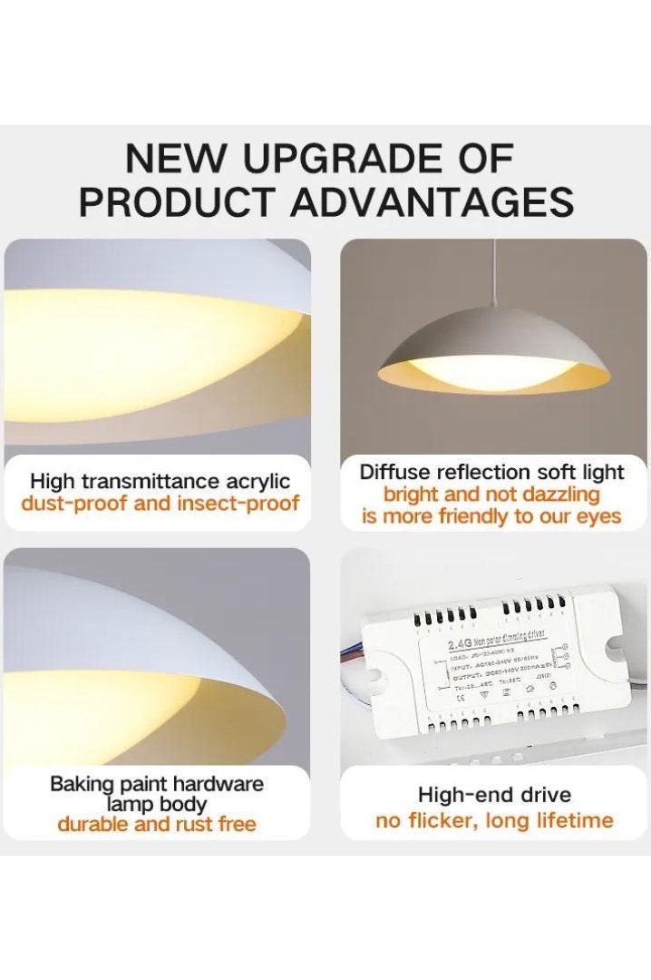 Miduo Modern Nordic LED Pendant Chandelier Lamp for Dining Room ...