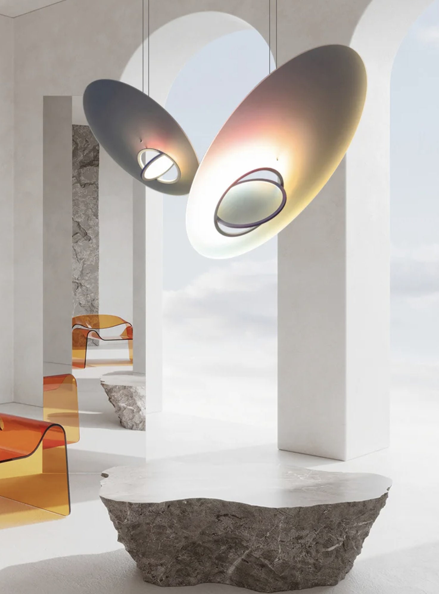 Pendant Satellite Lamp - Etsy