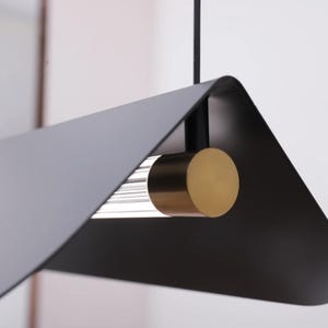Pendant Hanging Light Black Color Rectangle Indoor - Etsy