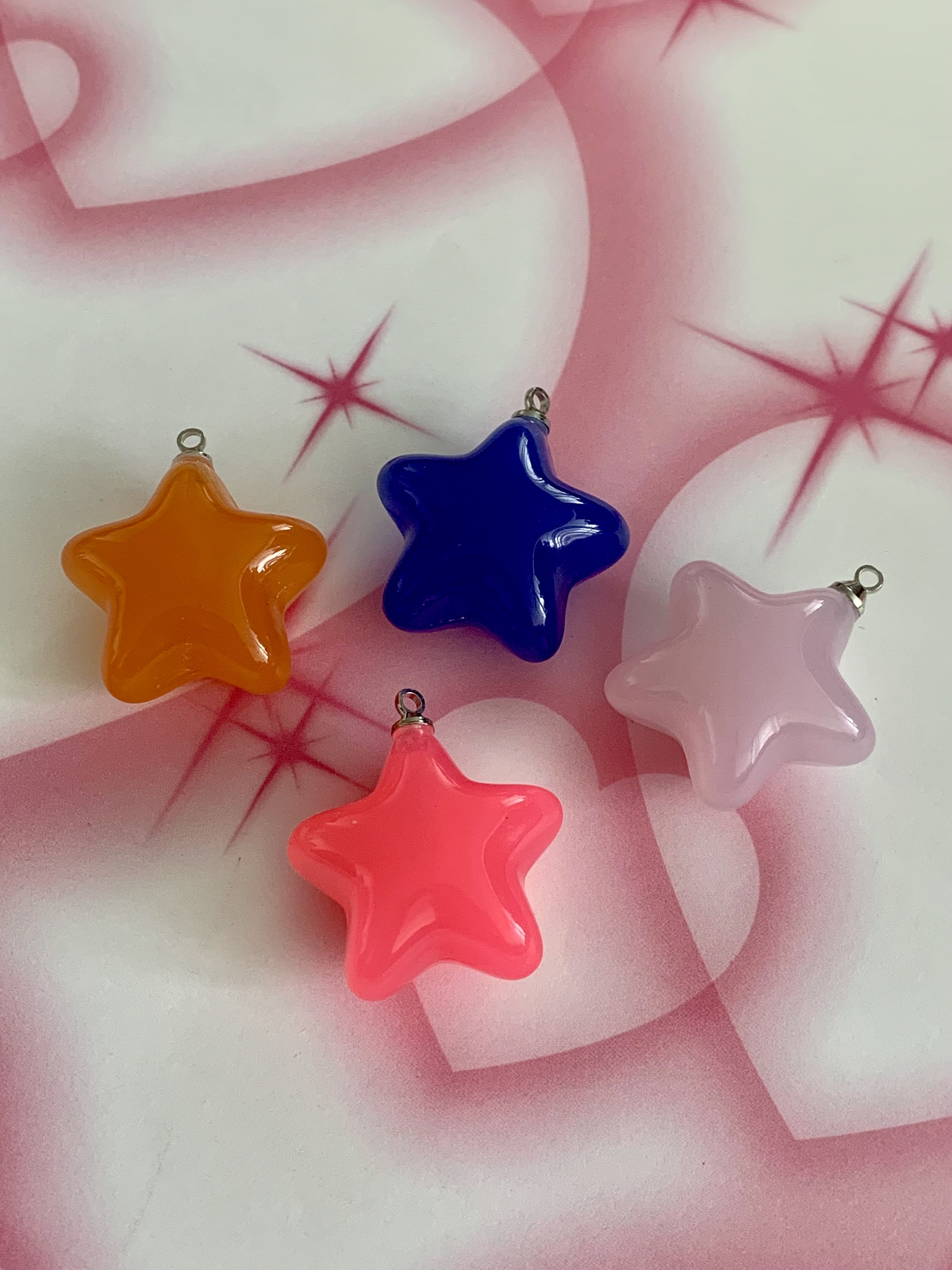 Mini Shooting Star Ballchain Keychain - NEW COLORS! - Small Hand ...