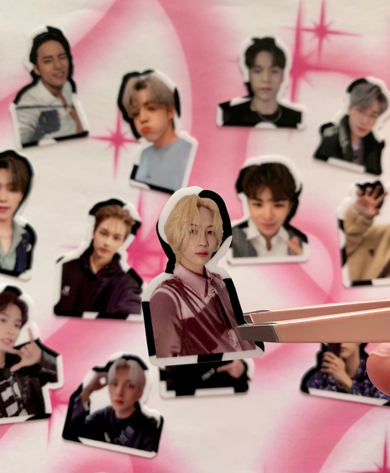 SEVENTEEN SELFIES Sticker Sheet Vinyl Sticker Sheet Dk, Joshua, Woozi ...