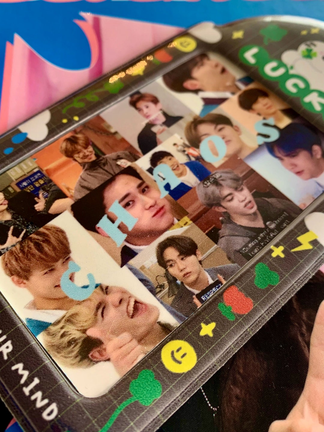 Seventeen "chaos" Meme Collage Card Skin B-GRADE - Sticker Skin for Bus ...