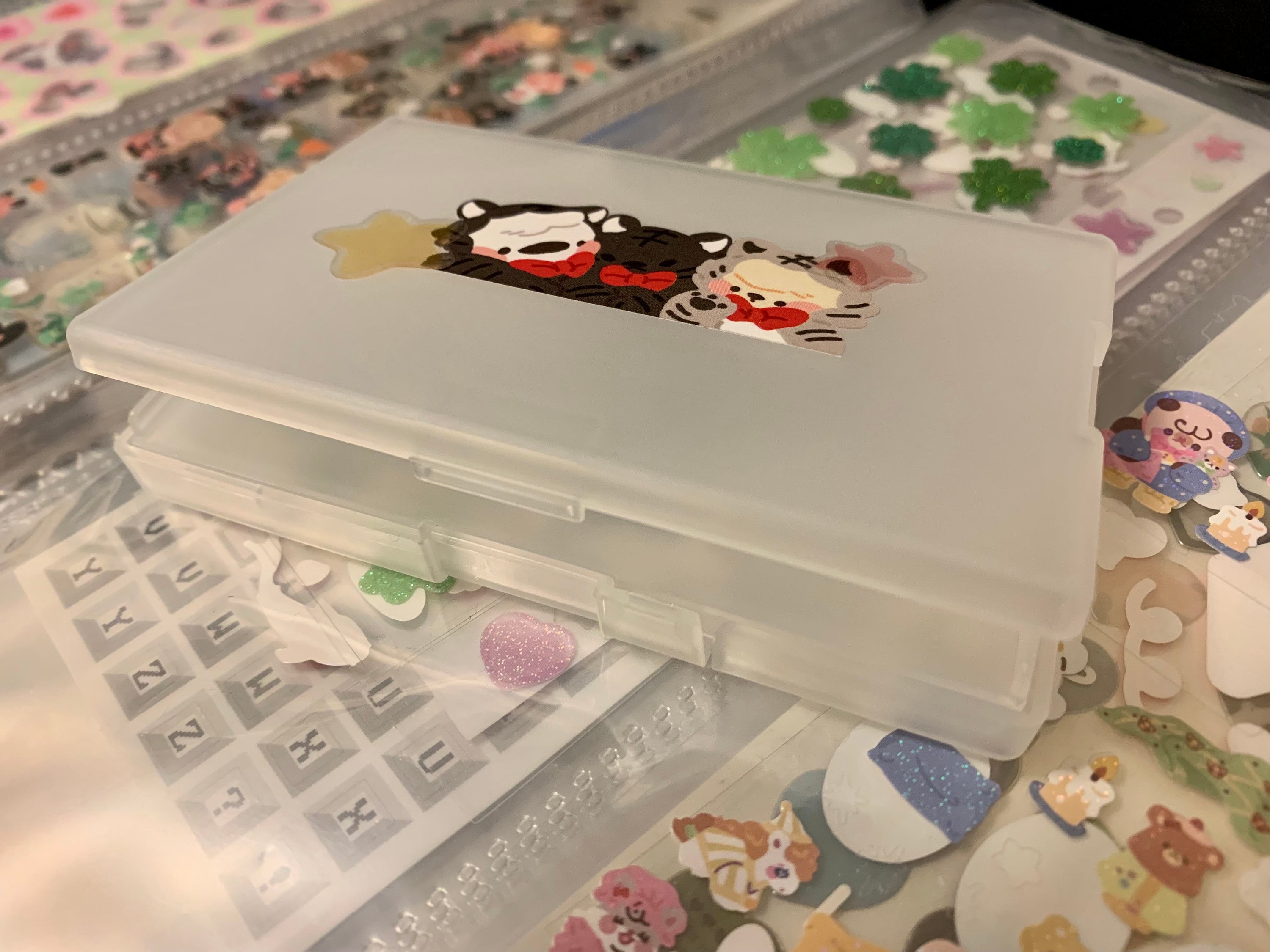 SVT Hoshi Dual Compartment Deco Storage Case for Photocards, Business ...