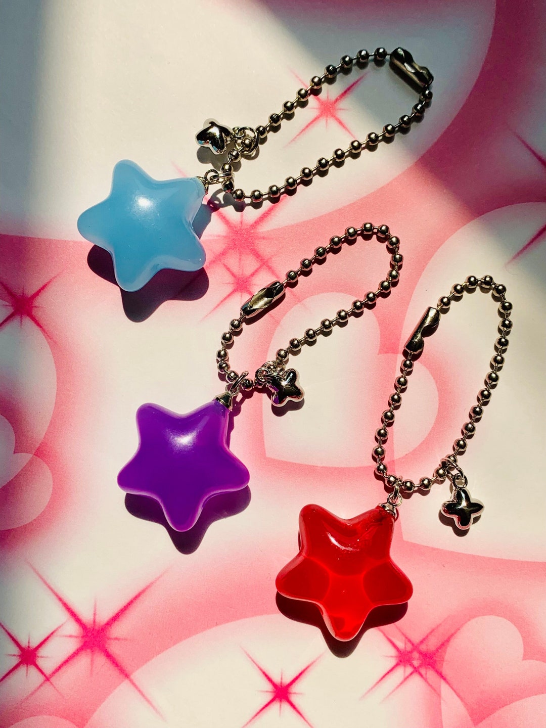 Mini Shooting Star Ballchain Keychain - NEW COLORS! - Small Hand ...