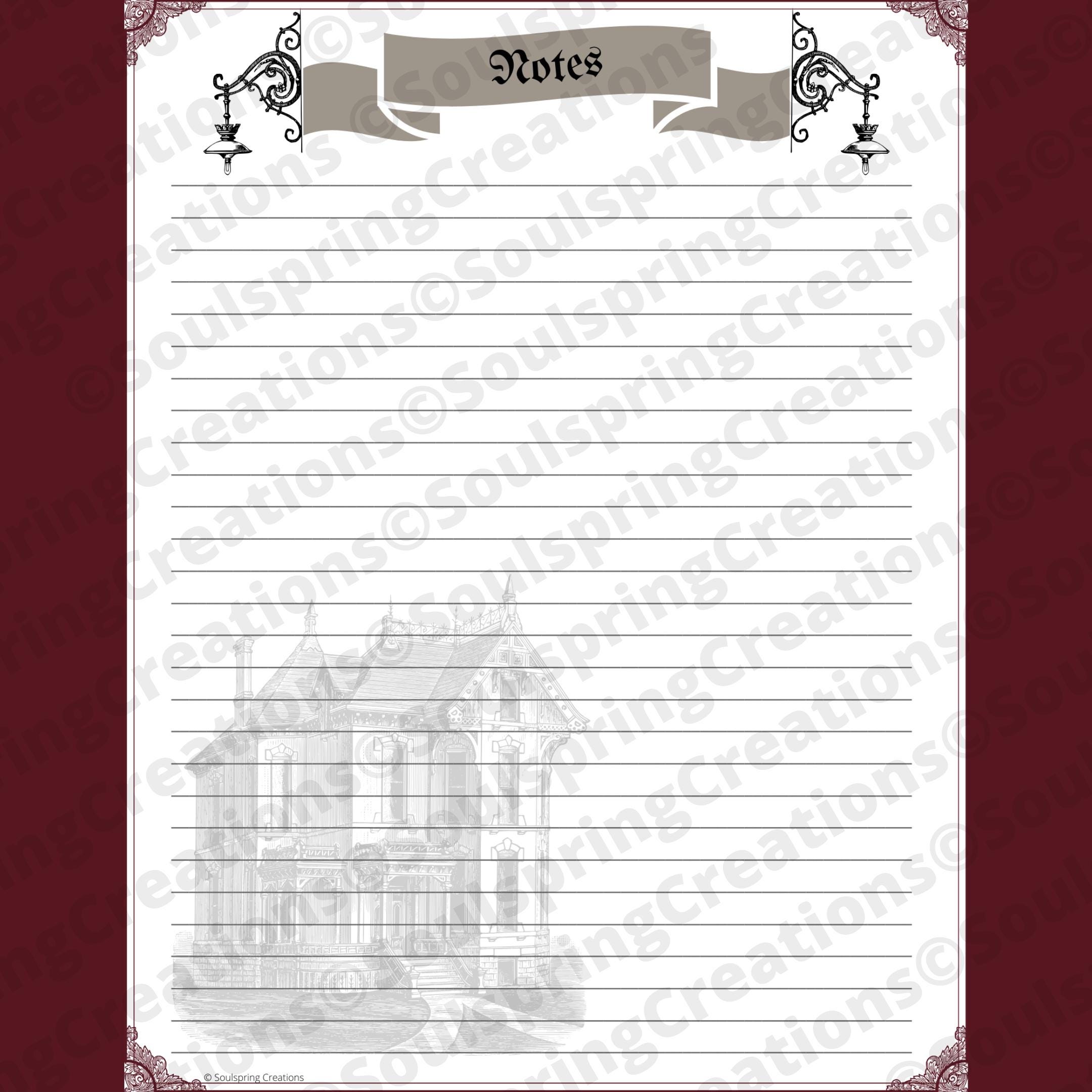 Gothic Dnd 5e Character Sheet: Dungeons and Dragons Stat Sheet (PDF ...