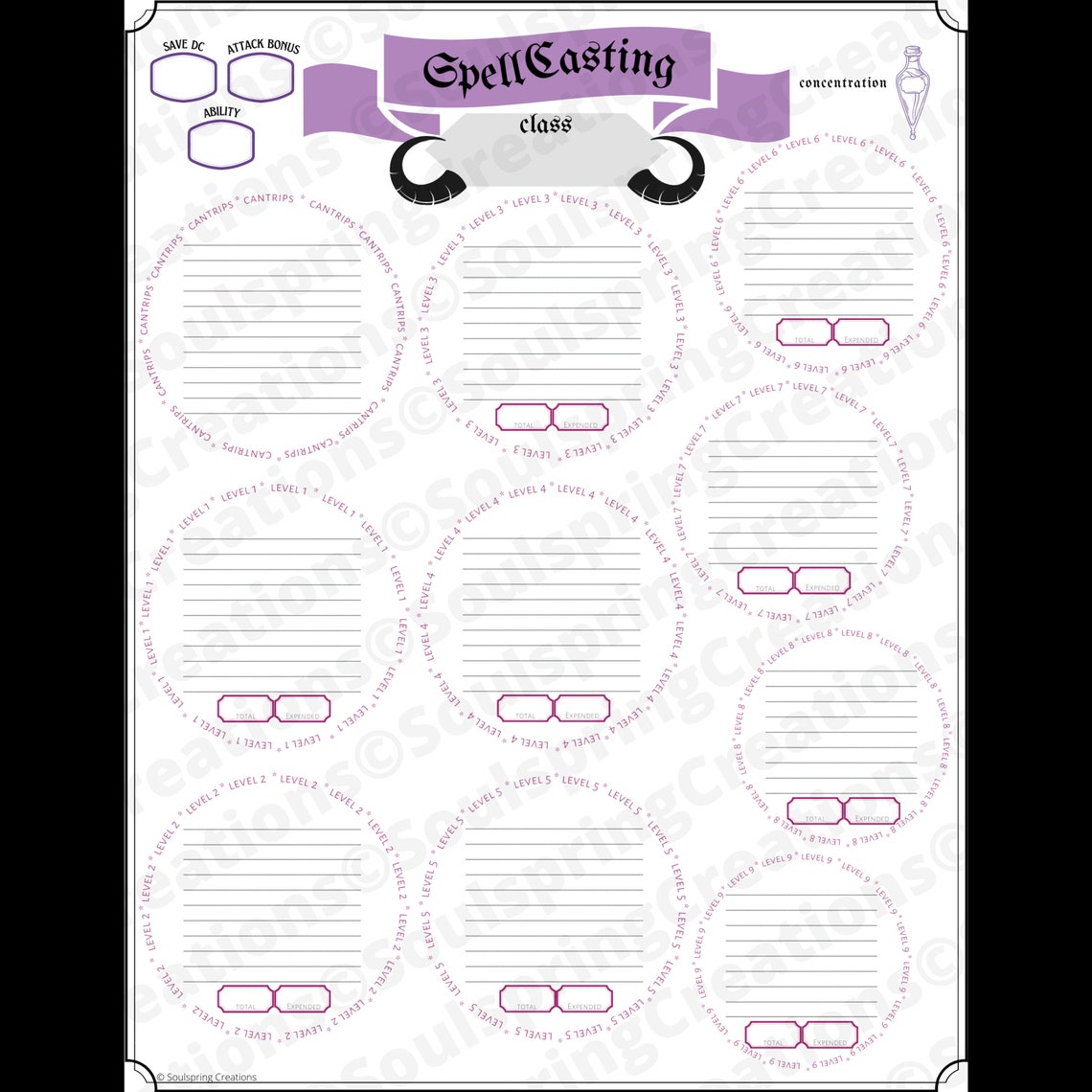 Tiefling Dnd 5e Character Sheet, Dungeons and Dragons Stat Sheet, Dnd ...