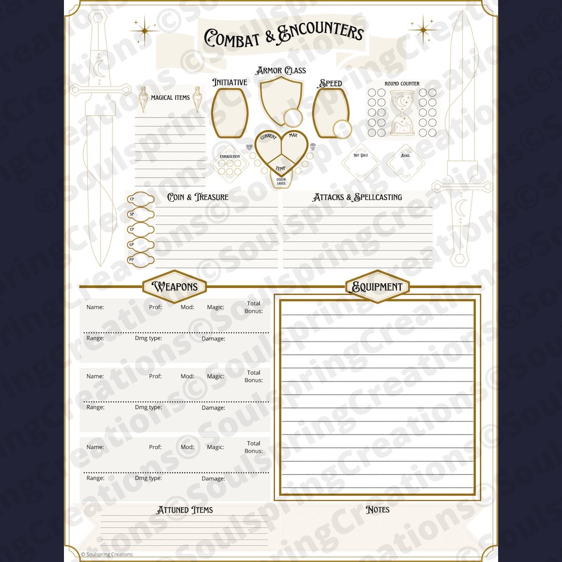 Celestial Dnd 5e Character Sheet Dungeons and Dragons Stat - Etsy Australia