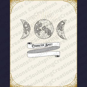 Celestial Dnd 5e Character Sheet: Dungeons and Dragons Stat Sheet ...