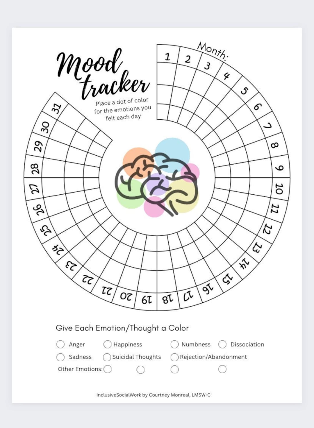 Mood Tracker - Etsy