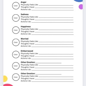 Emotion Monsters- Identifying Your Emotions Activity - Etsy