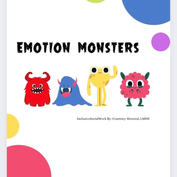 Emotion Monsters - Etsy