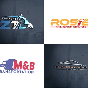 Custom Truck Logo DIY Logo Design Blue Trucking Logo Logistics Logo ...