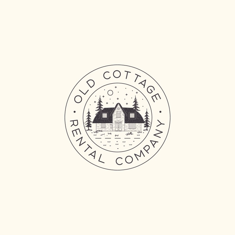 Custom Logo Design Cottage Logo House Logo Wedding - Etsy