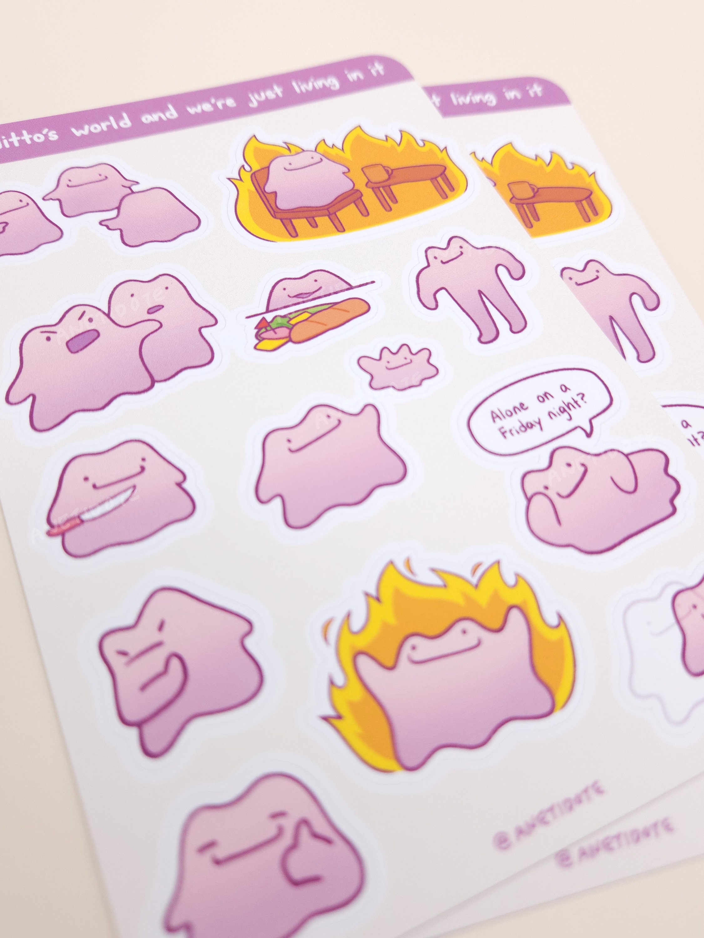 Ditto's World PKMN Meme Sticker Sheet - Etsy Australia