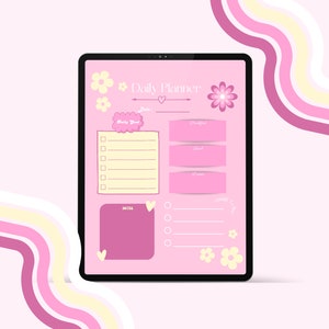 Weekly Planner, Printable Planner, Digital Planner Printable, Pink ...