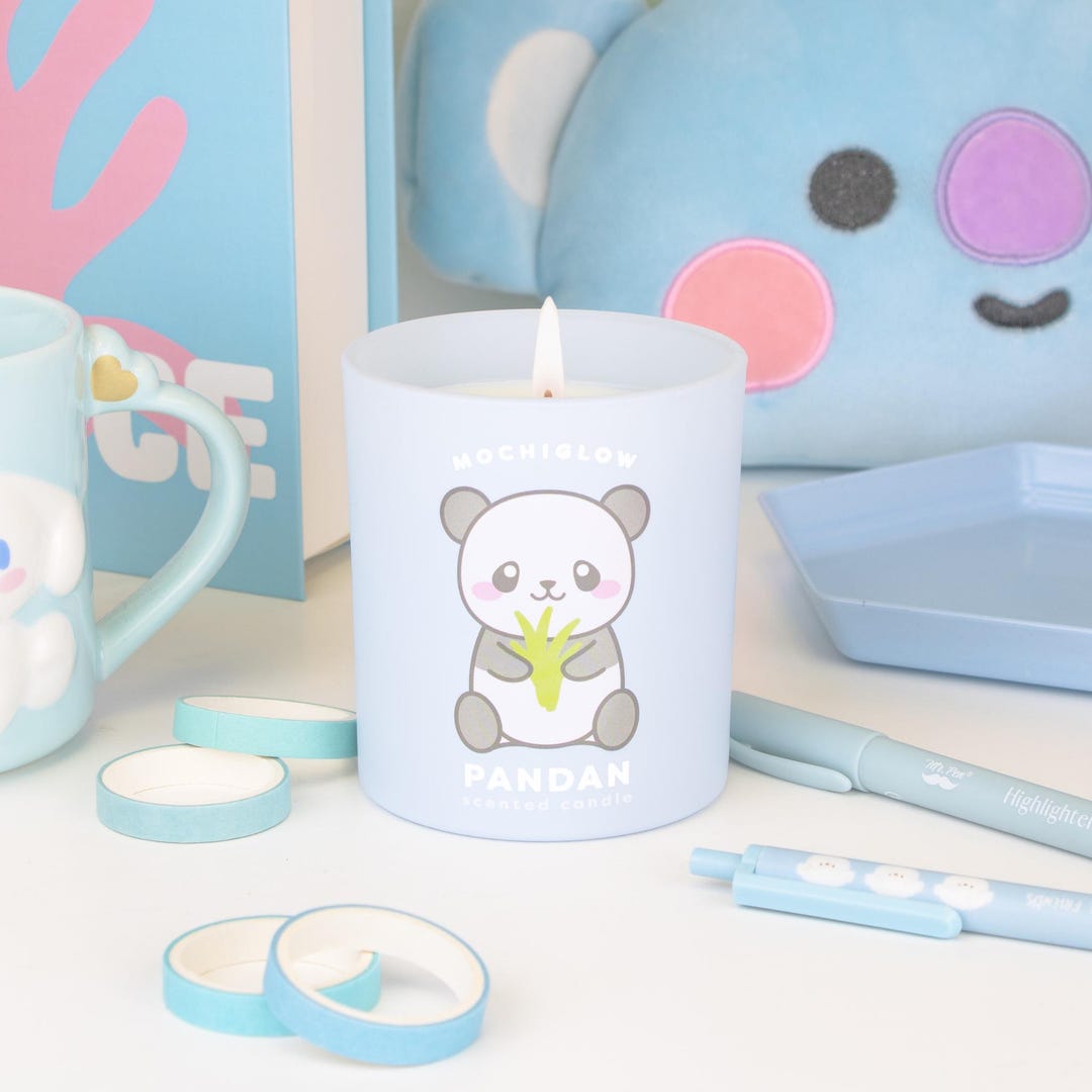 Pandan Coconut Candle | 100% Soy Wax | Mochiglow Asian Dessert Scents ...