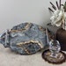 Grey Resin GLAM Decorative Tray W/crushed Glass | Dresser and Table ...