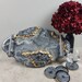 Grey Resin GLAM Decorative Tray W/crushed Glass | Dresser and Table ...