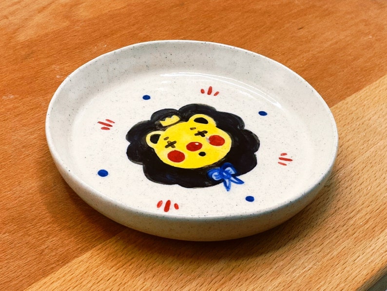 Leon the Sad Lion Plate - Etsy