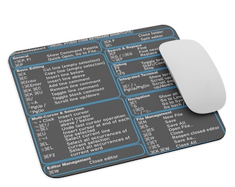 Visual Studio Code Shortcuts Mouse Pad Quick Reference - Etsy
