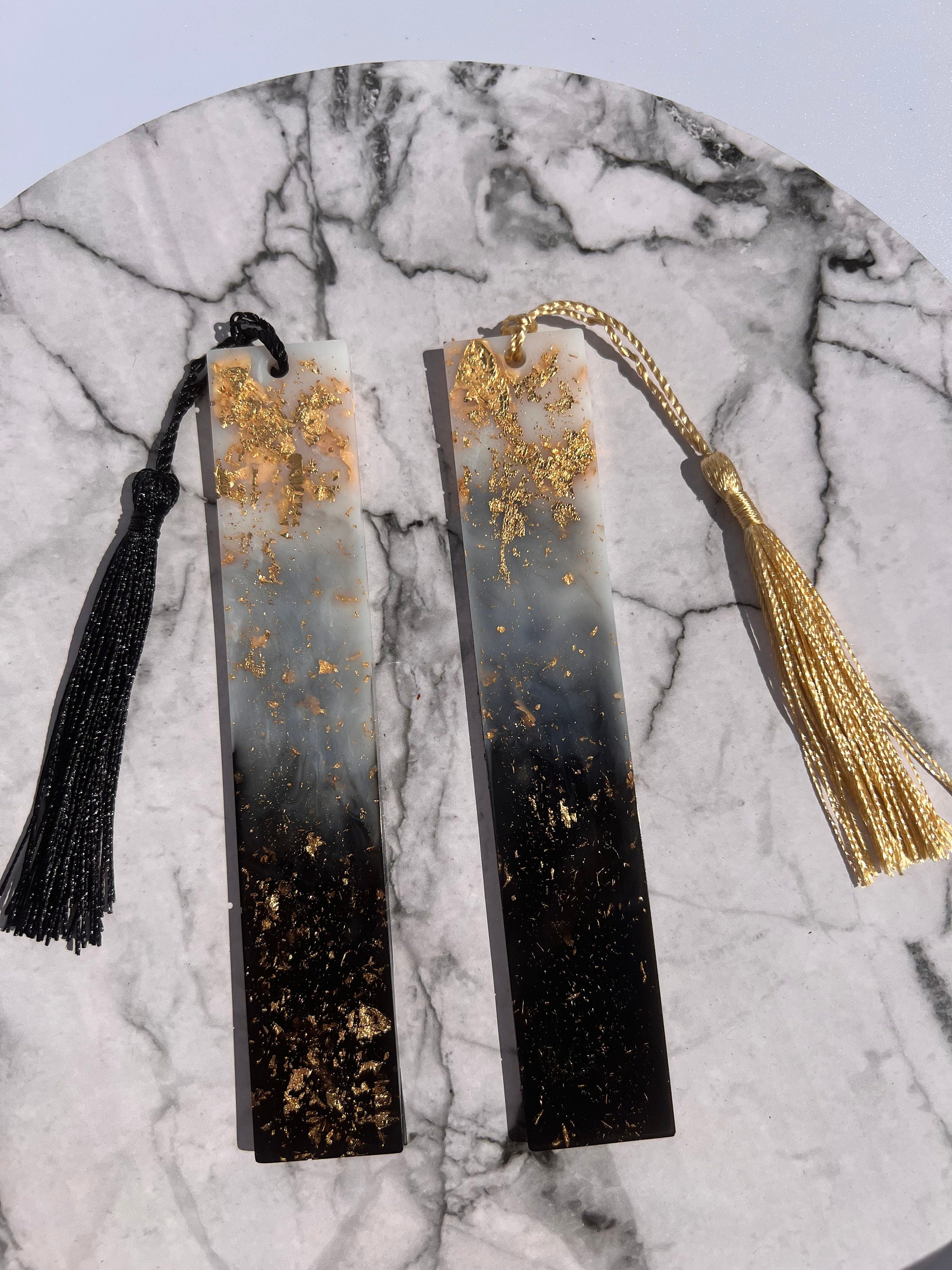 Marble Resin Bookmarks (made to Order) | Bookworm Essentials | Gift for ...