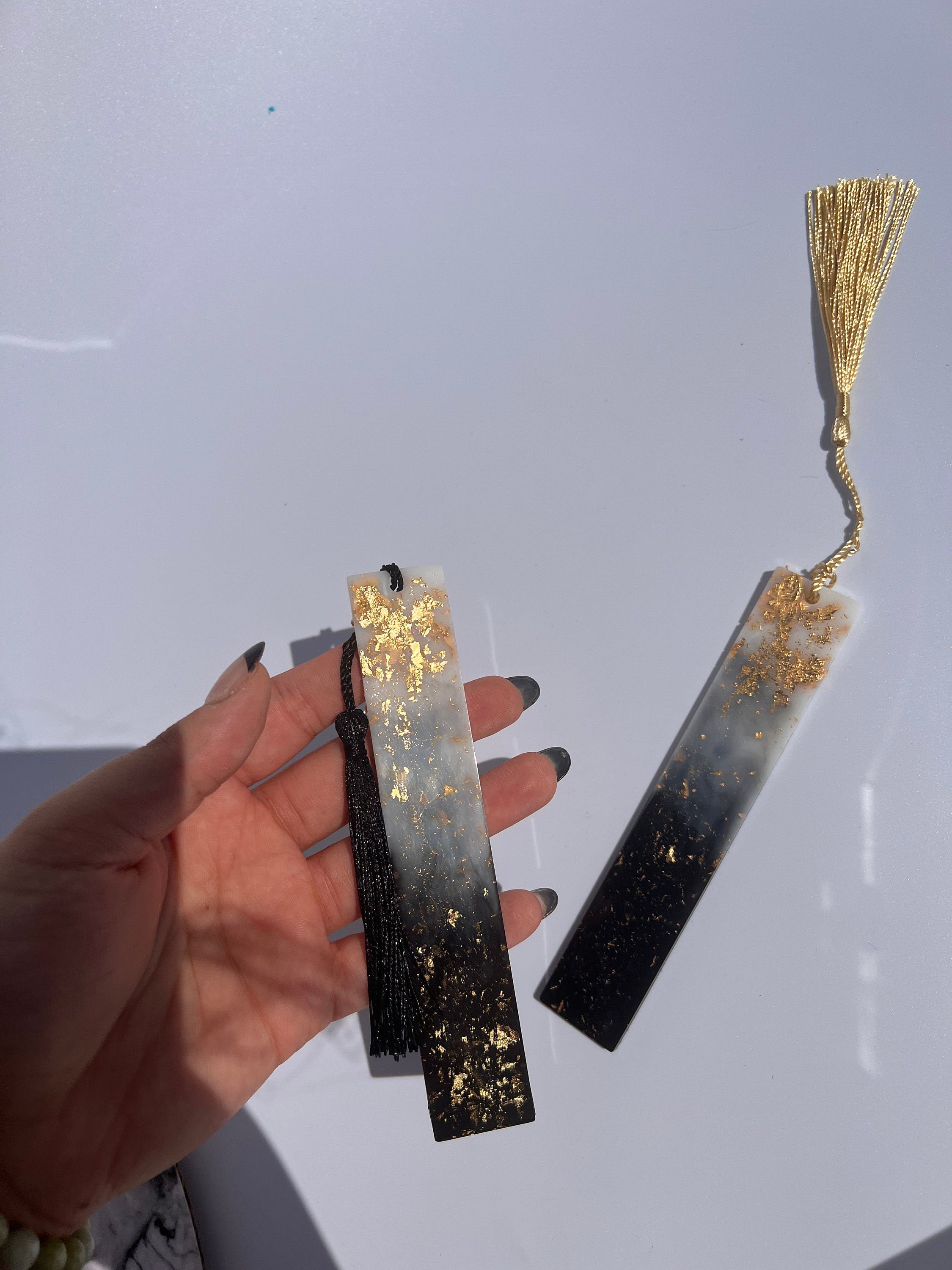 Marble Resin Bookmarks (made to Order) | Bookworm Essentials | Gift for ...