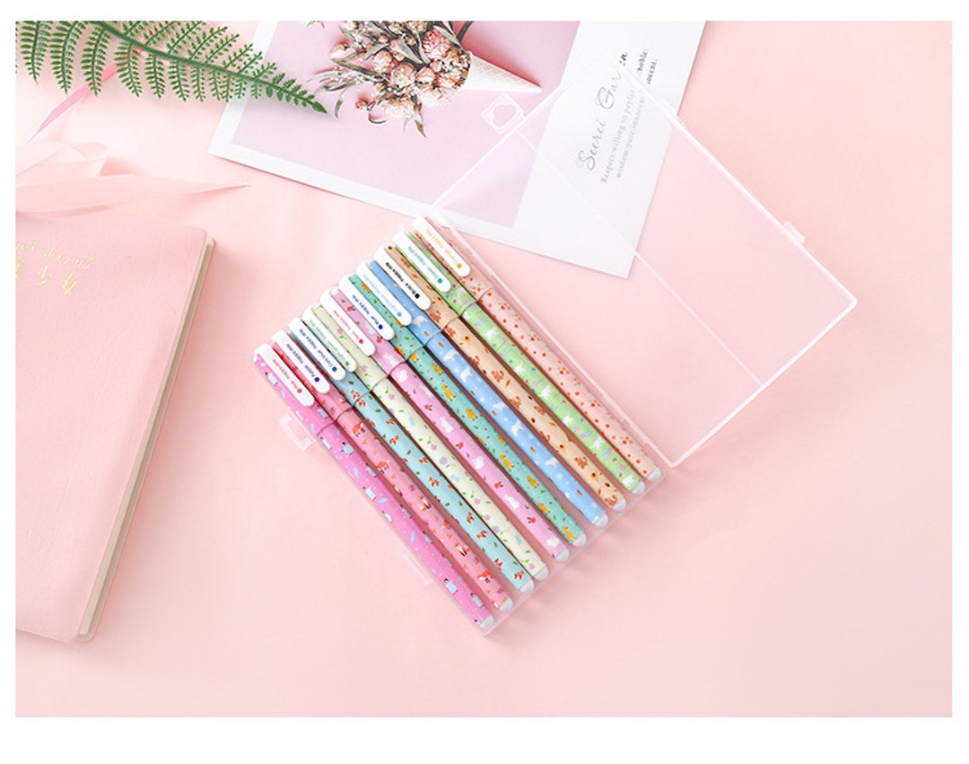 Cute Character Pattern Gel Pen Sets 10pc Gel Pen Set - Etsy