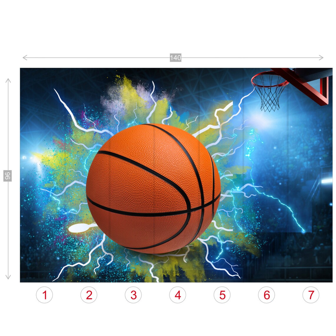 Basketball Wall Decor Peel and Stick Wallpaper Wall Murals - Etsy