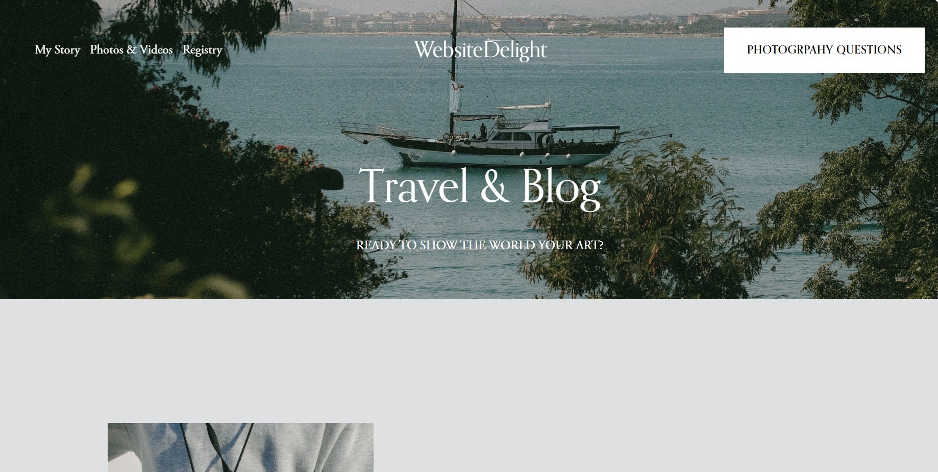 Squarespace Template Photography & Travel Video or Blog - Etsy