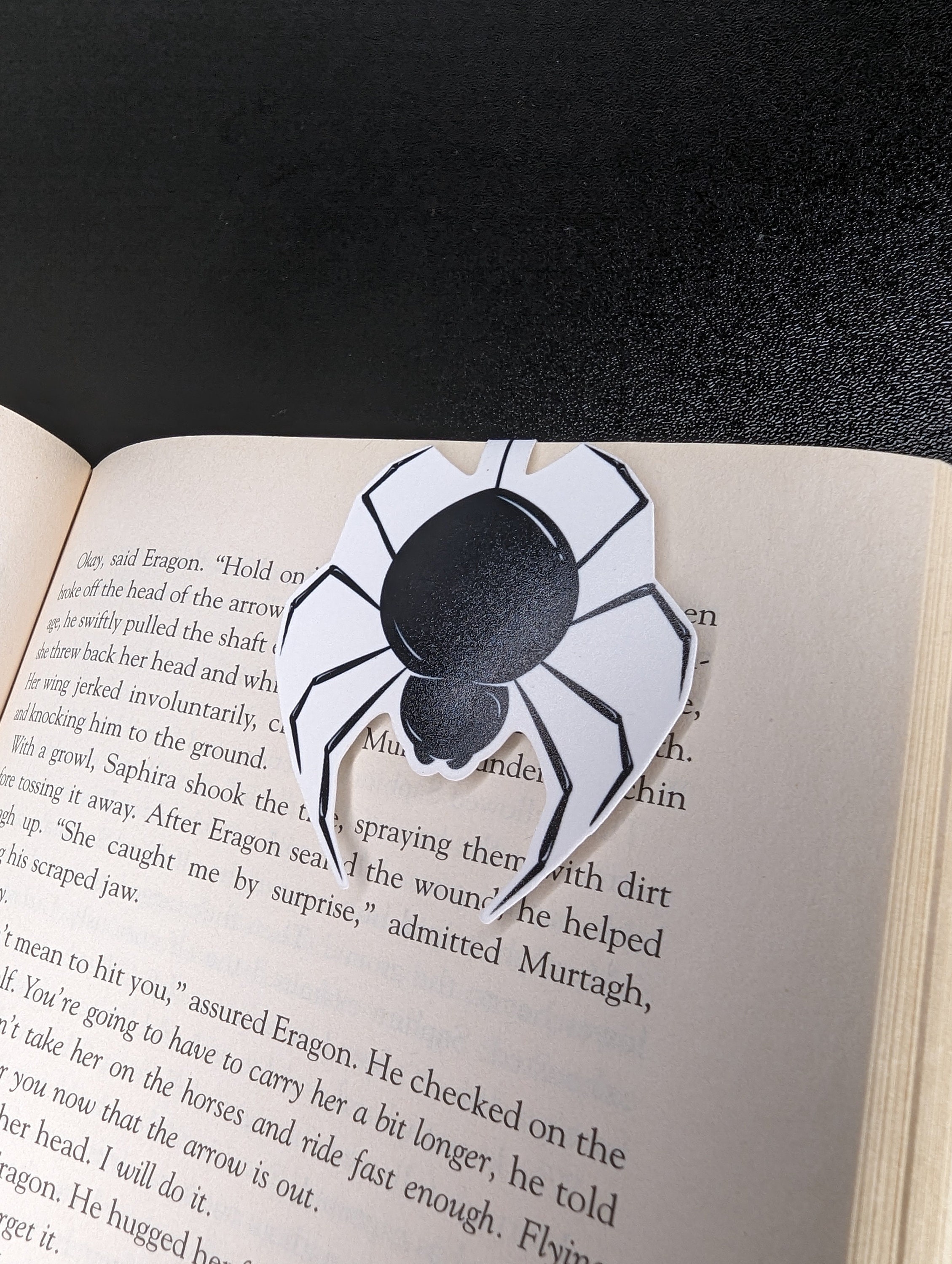Hanging Spider Bookmark Witchy Magnetic Bookmark - Etsy