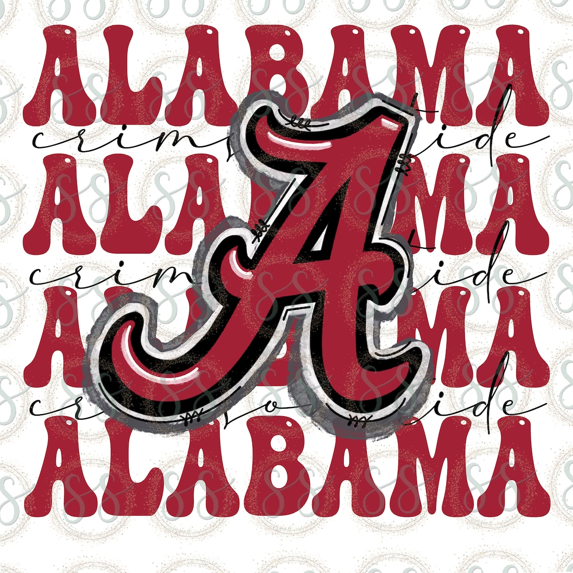 Alabama | Crimson Tide | Football | Sublimation Design Digital Download ...