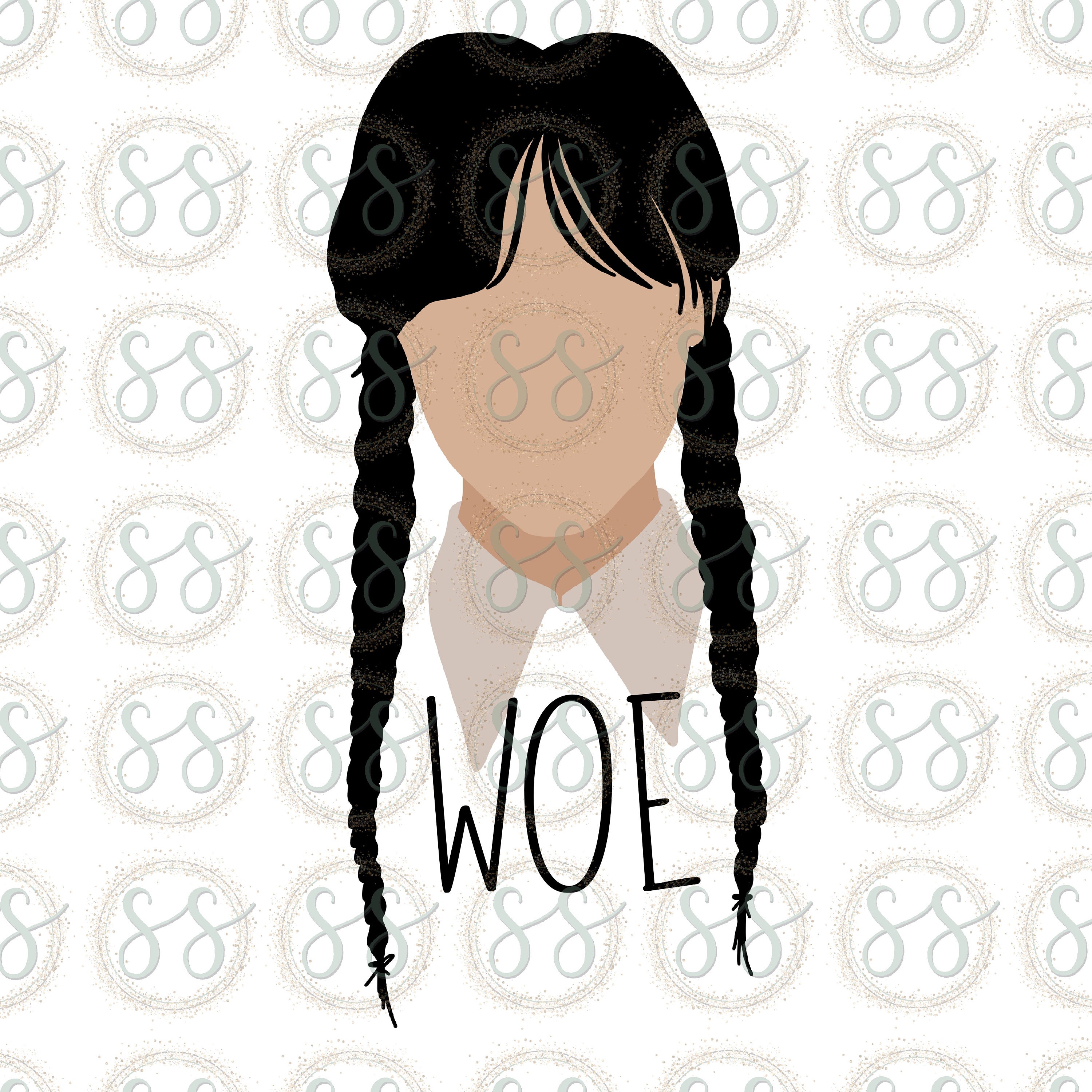 Woe | Wednesday Addams | Sublimation Design Digital Download - Etsy