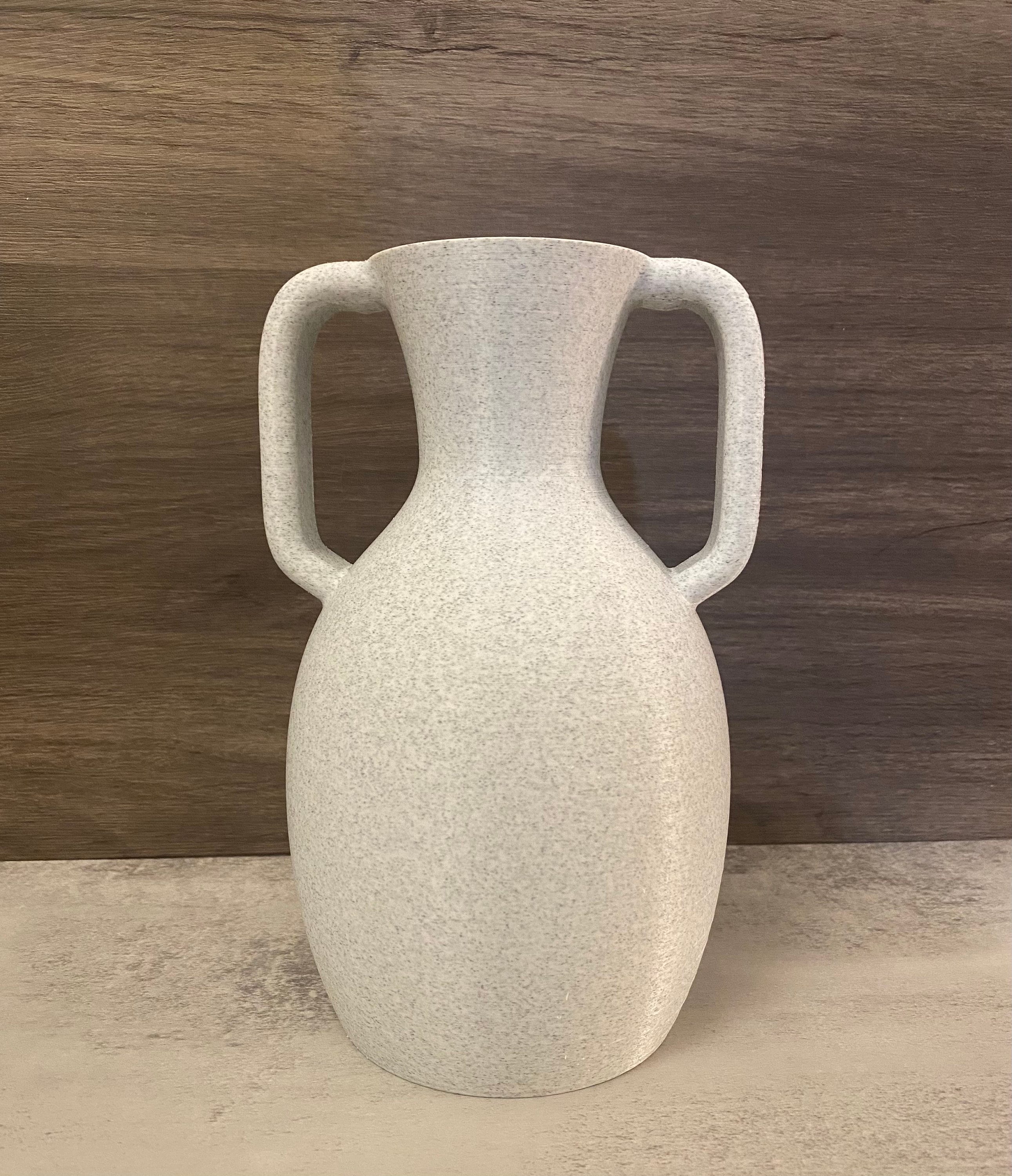 Vase - 3D Printed - Ceramic Granite Stone PLA - Etsy