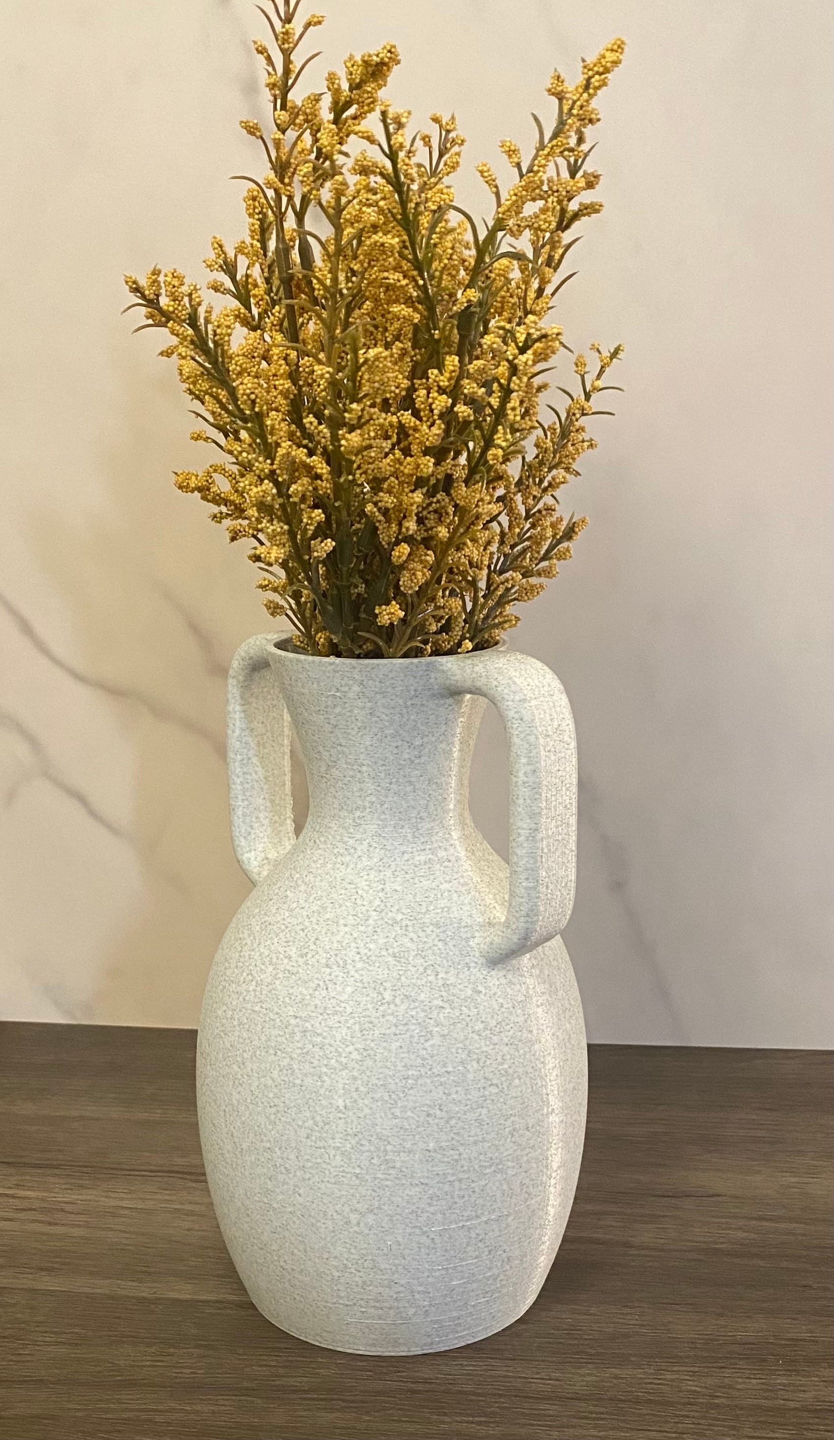 Vase - 3D Printed - Ceramic Granite Stone PLA - Etsy