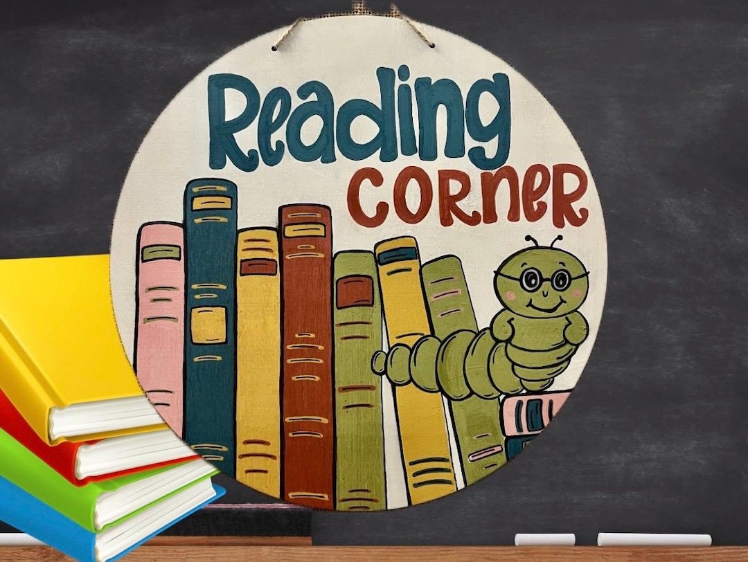 Reading Corner Sign, Classroom Sign for Teachers, Back to School Gift ...