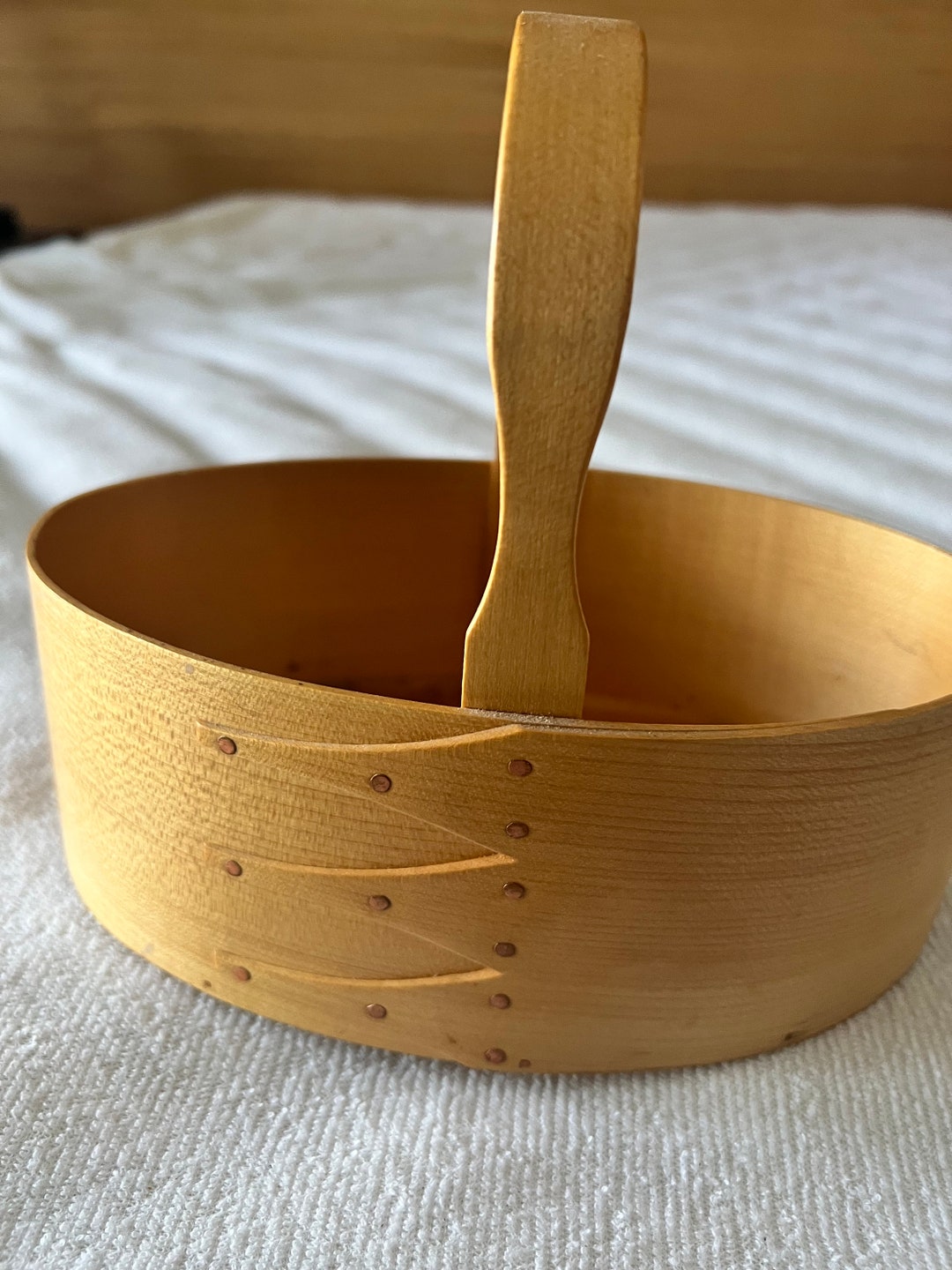Handmade Shaker Oval Box With Handle - Etsy