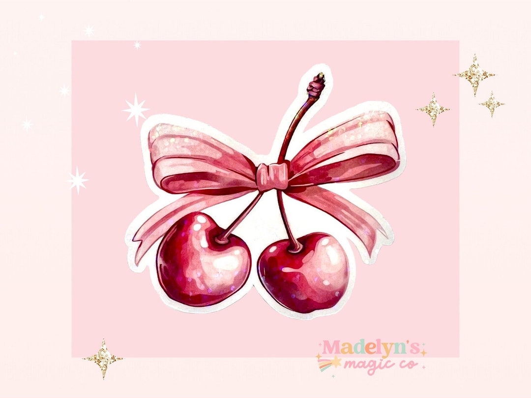 Cute Cherries Sticker ~ Sticker for Phone Stickers~ Stickers for Girl ...