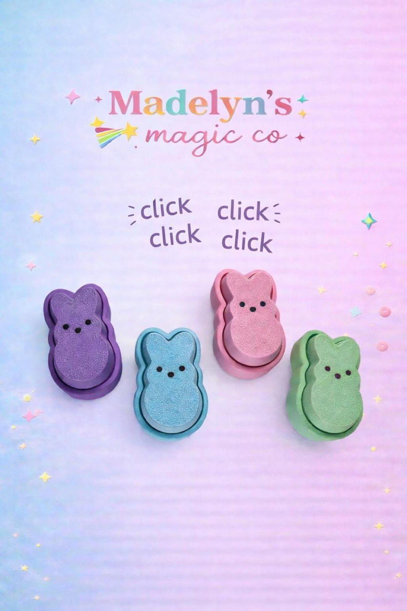 Bunny Clicker ~ Sensory Toy ~ Clicker ~ Fidget Toy ~ Easter Gift - Etsy