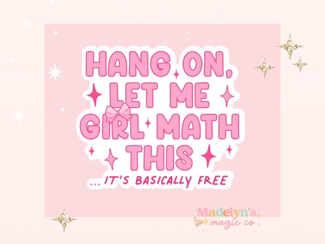 Let Me Girl Math This~ Girly Stickers ~stickers for Girl ~journal ...