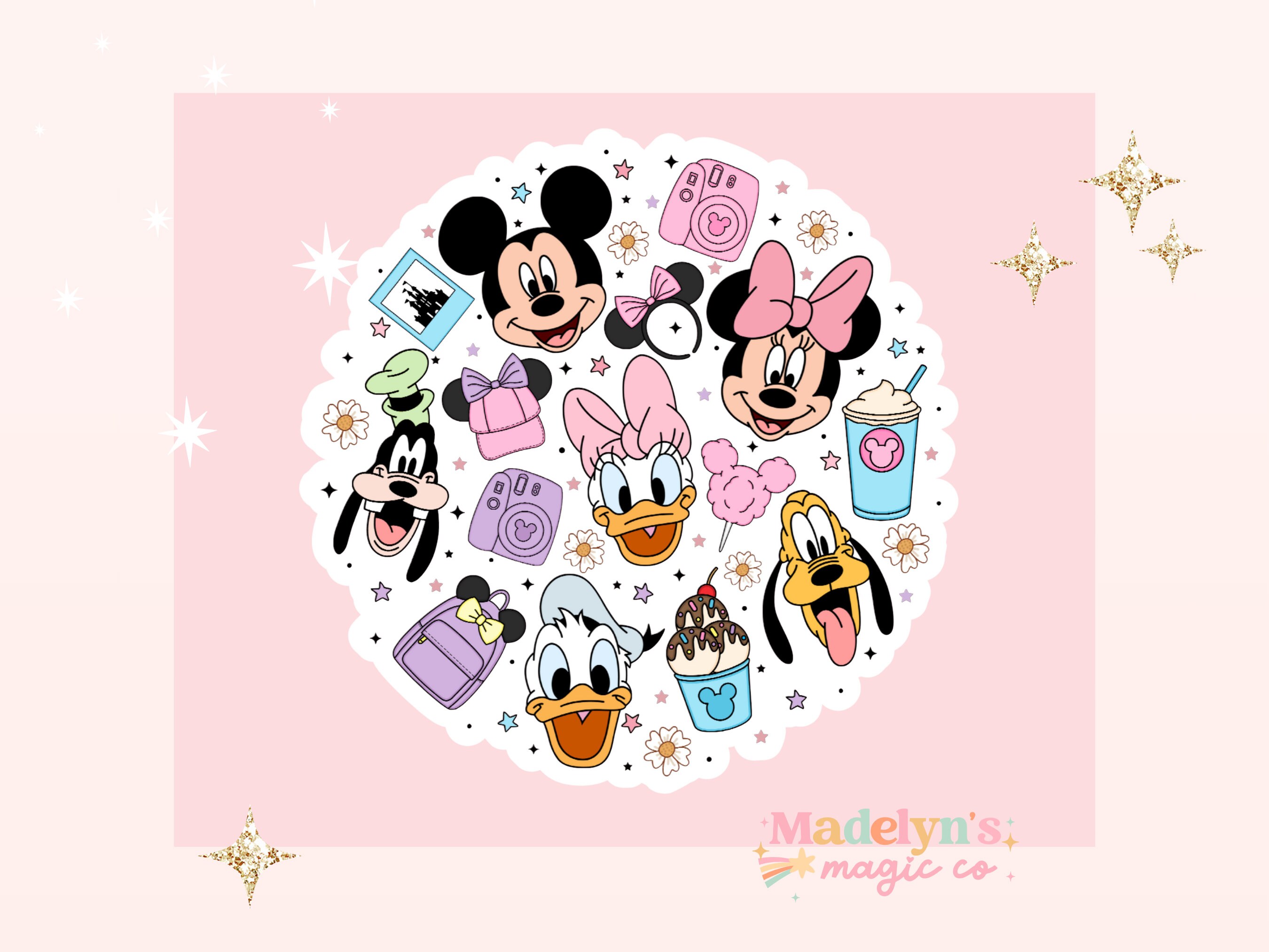 Mickey and Friends Sticker Laptop Sticker Donald Sticker Disney Sticker ...