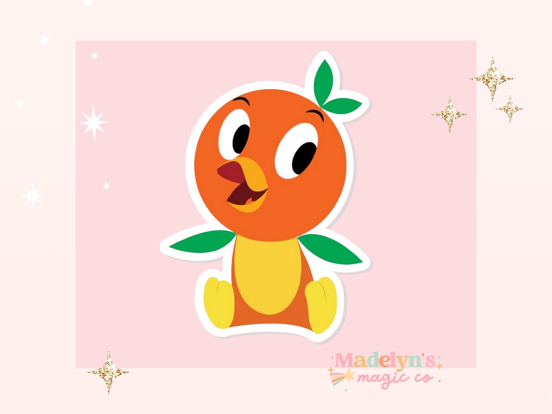 Orange Bird Sticker ~ Laptop Sticker ~orange Disney Sticker ~ Disney ...