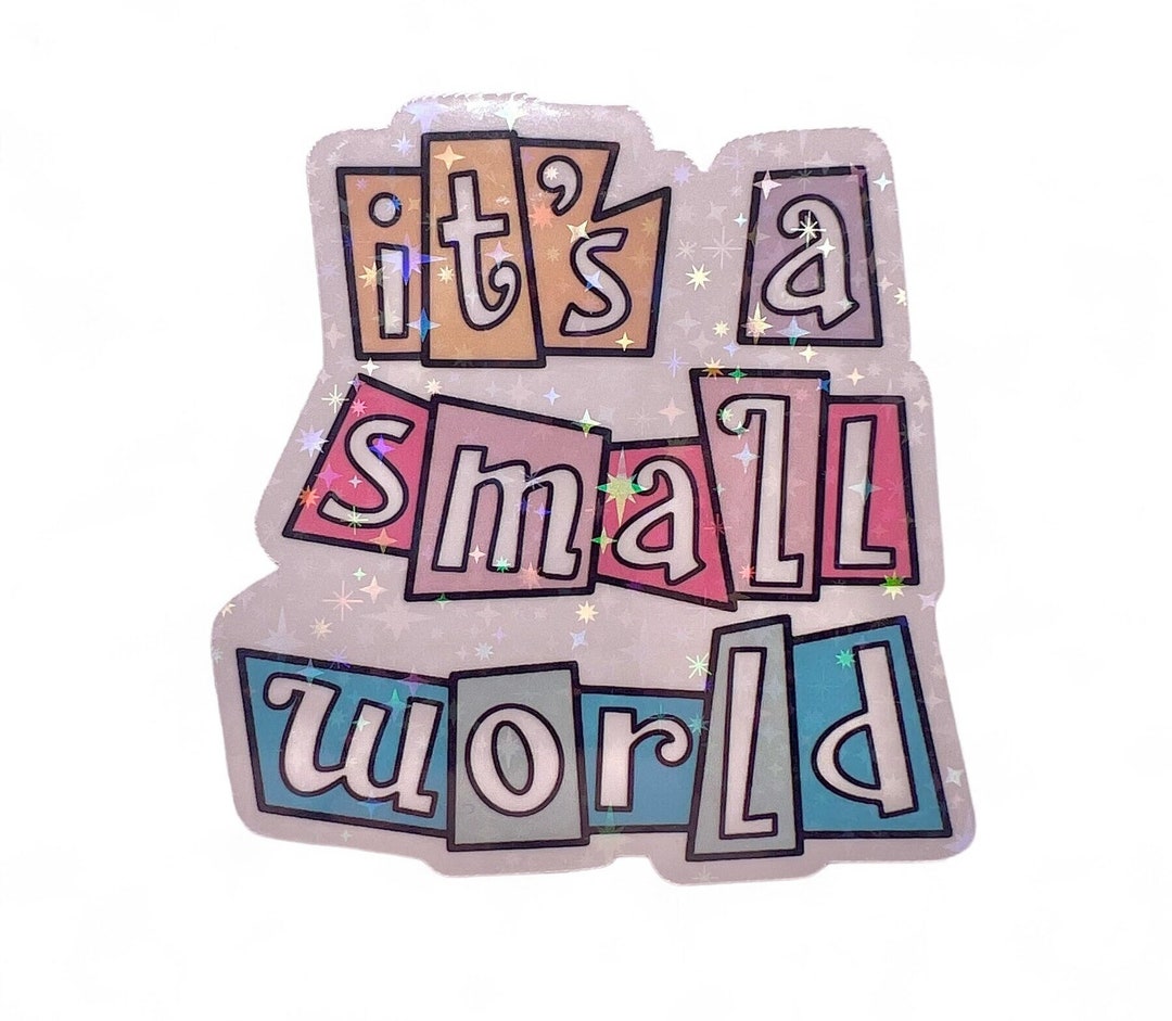 It's a Small World Logo Sticker Laptop Sticker Donald Sticker Epcot ...