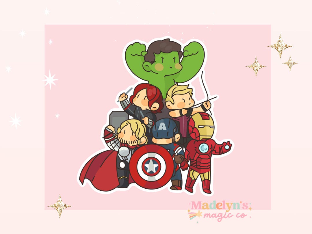 Avengers Sticker ~ Laptop Sticker ~ Disney Sticker ~ Disney Marvel ...