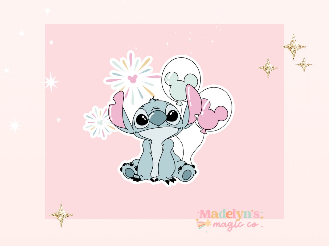 Stitch Fireworks Sticker ~ Laptop Sticker ~ Disney Sticker ~ Mickey ...