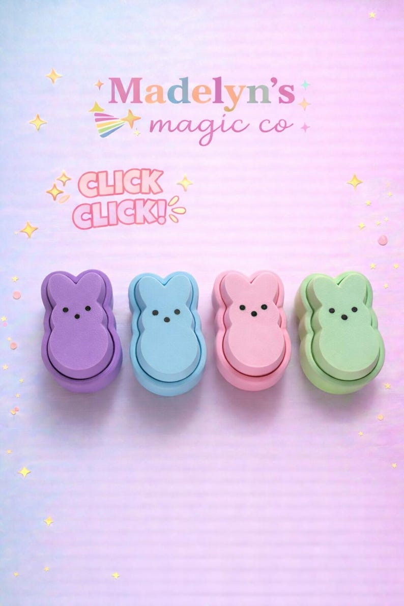 Bunny Clicker ~ Sensory Toy ~ Clicker ~ Fidget Toy ~ Easter Gift - Etsy