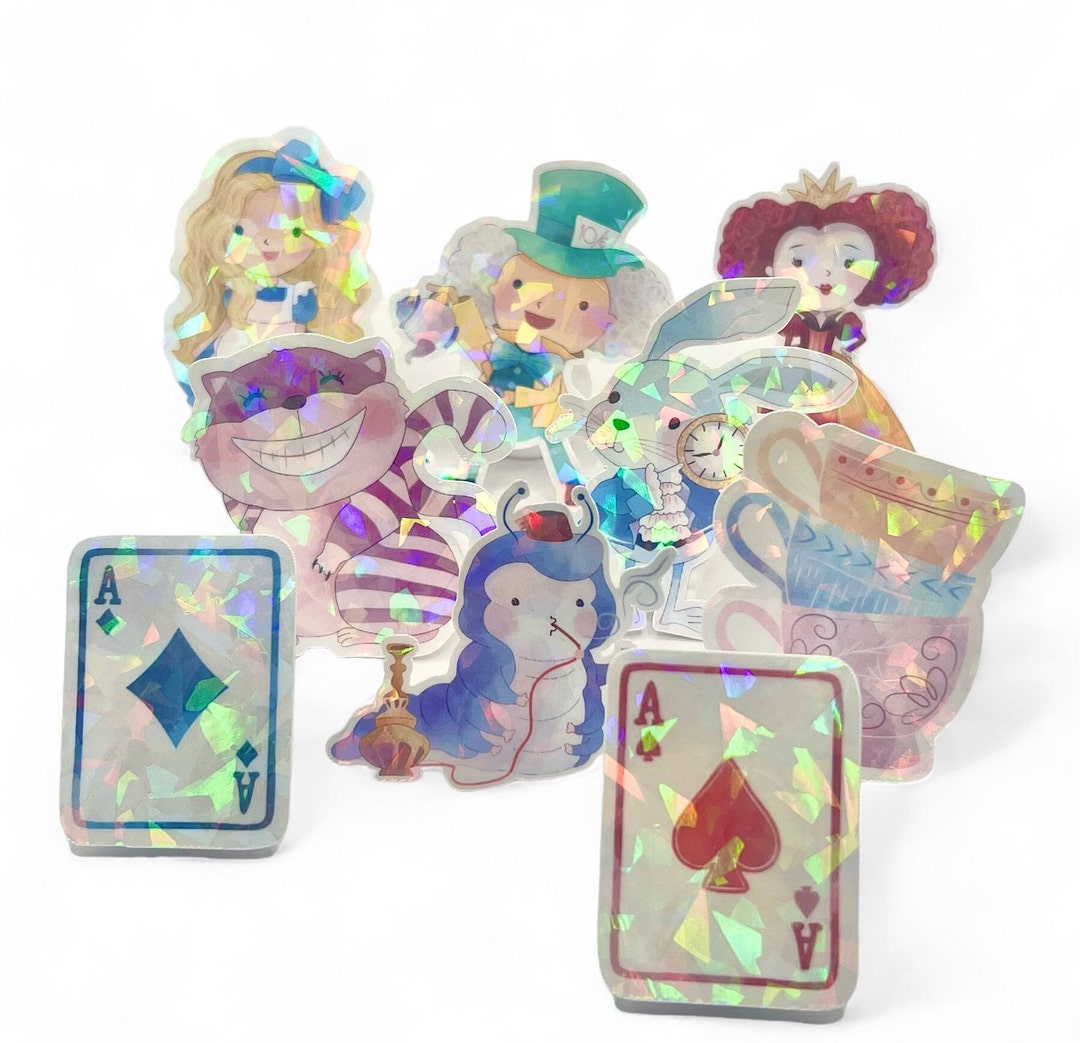 Wonderland Sticker Set of 9 Laptop Sticker Alice in Wonderland Sticker ...