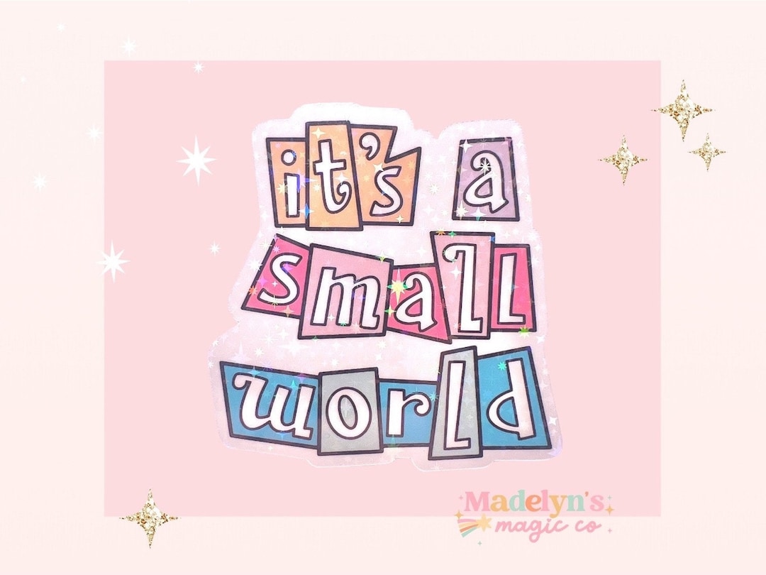 It's a Small World Logo Sticker ~ Laptop Sticker ~ Donald Sticker ...